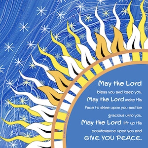 May the Lord Bless You Card Printable - Etsy