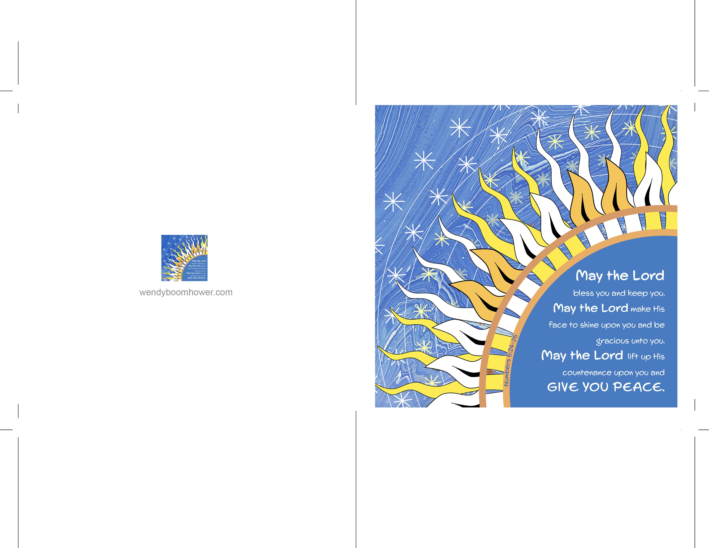May the Lord Bless You Card Printable - Etsy
