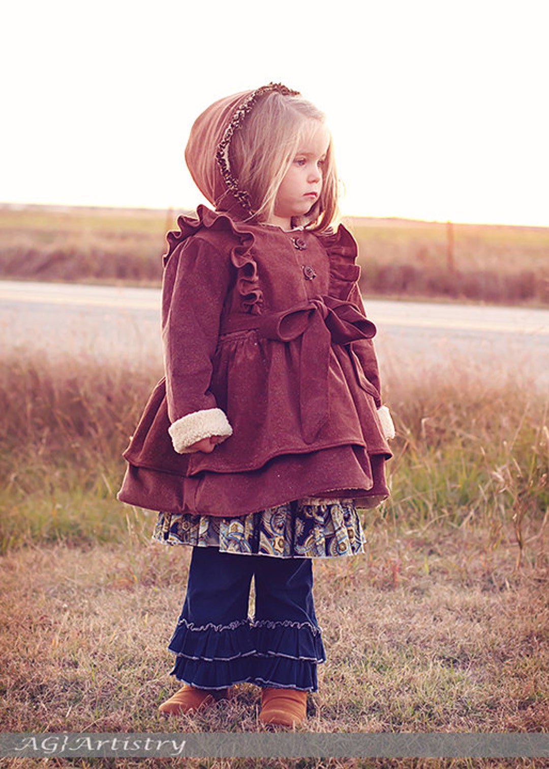 Instant Download PDF Sewing Pattern Secret Garden Girls Coat Jacket ...