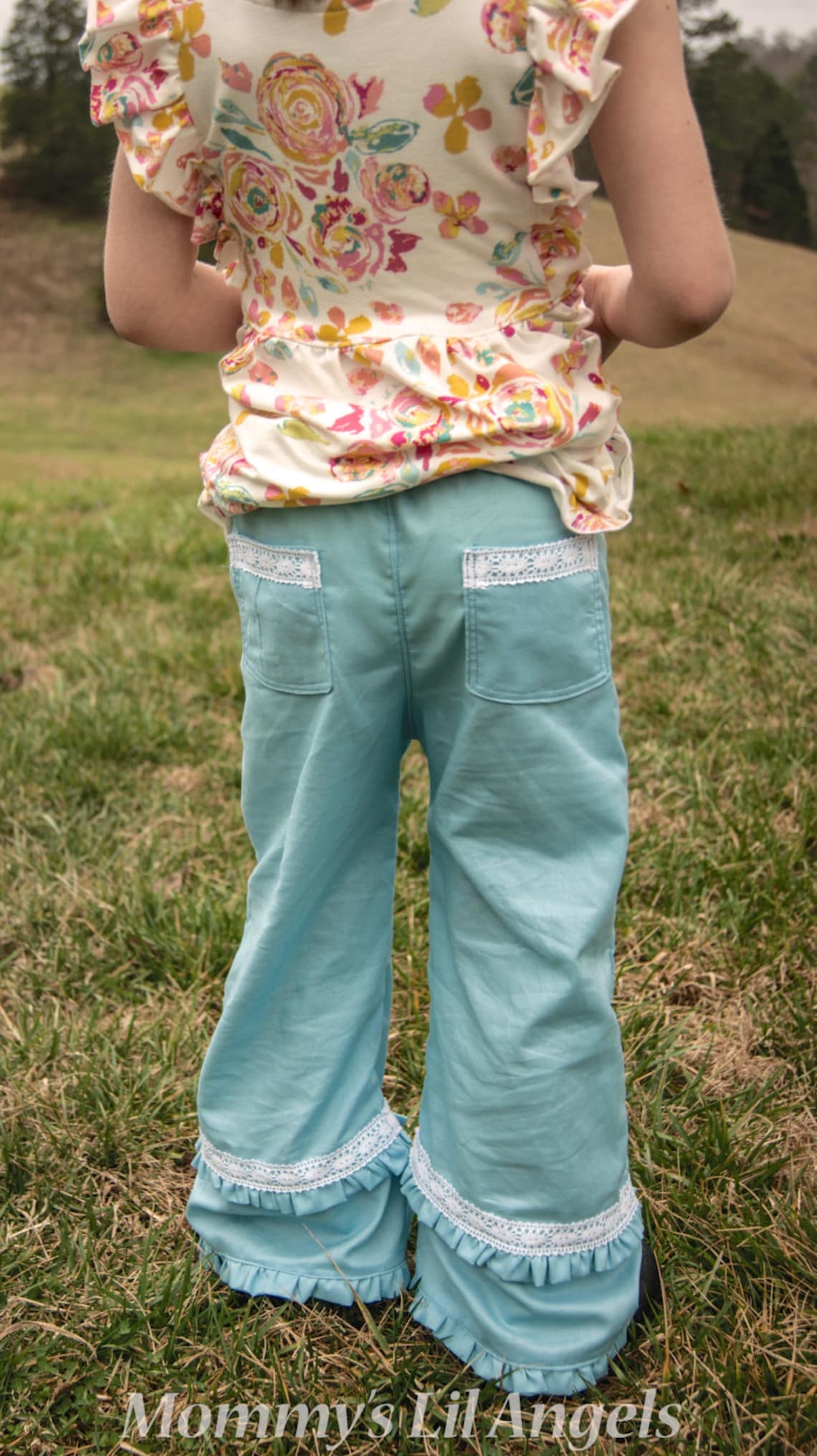 Roller Coaster Girls Swooping Ruffle Pants Instant Download PDF Sewing ...