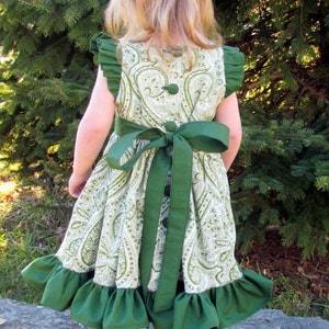 Betty Lou Girl's Vintage Style Ruffled Bodice Dress, Instant Download ...