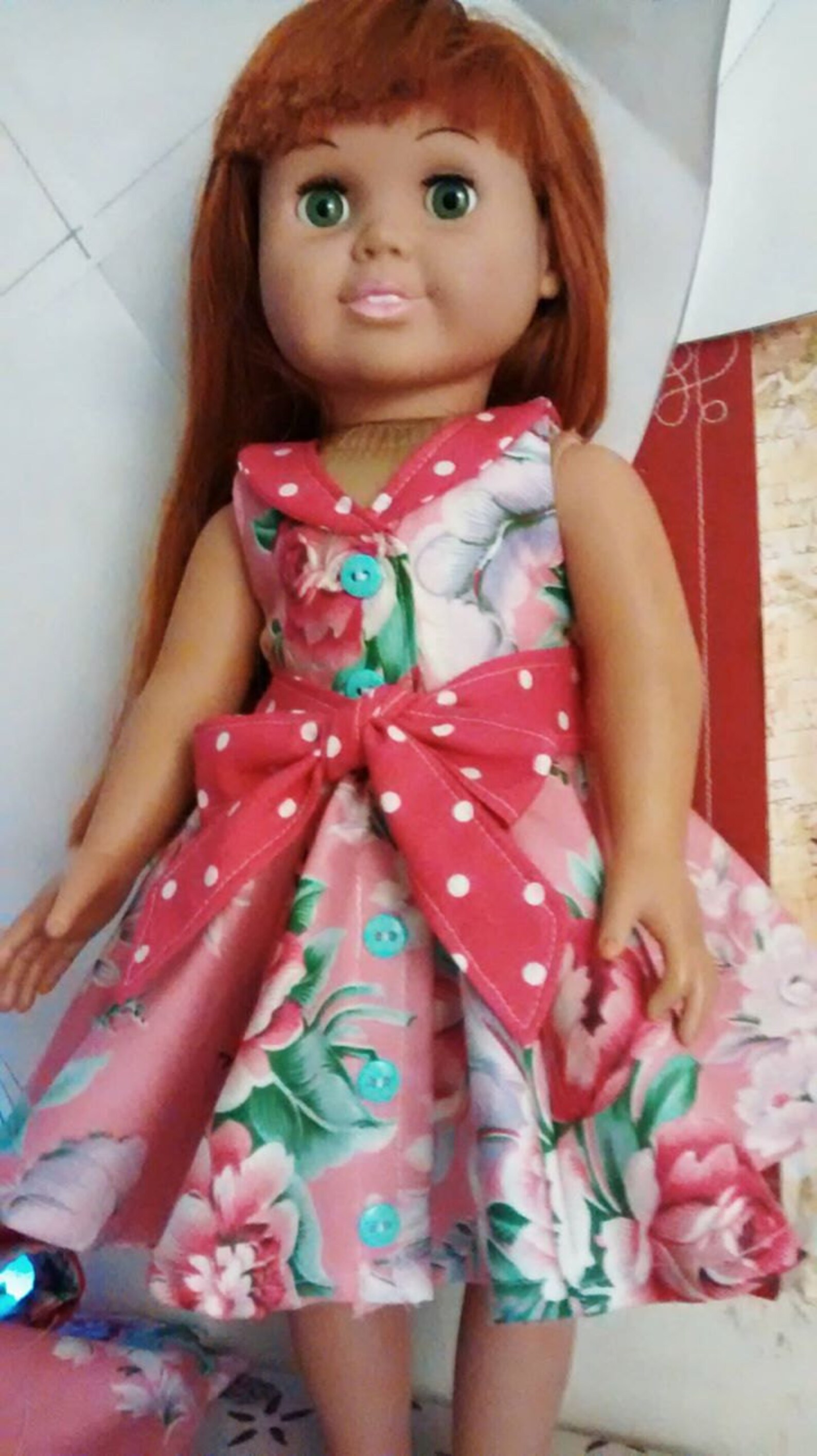 Audrey Retro Style DOLL Dress PDF Sewing Pattern American Girl - Etsy