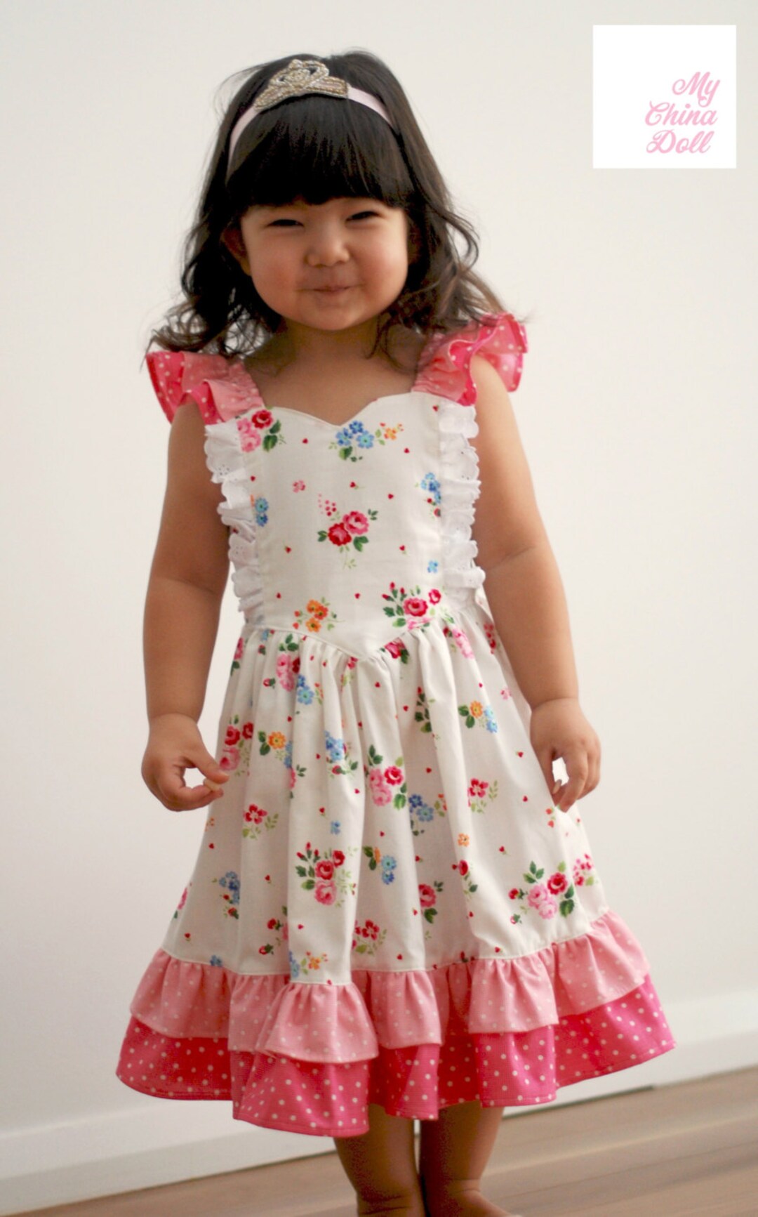 Dreamweaver Girls' Flutter Sleeve Princess Dress Instant Download PDF ...