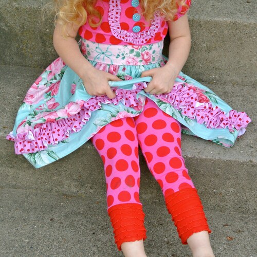 Instant Download PDF Sewing Pattern Girl's Ruched Ruffled - Etsy