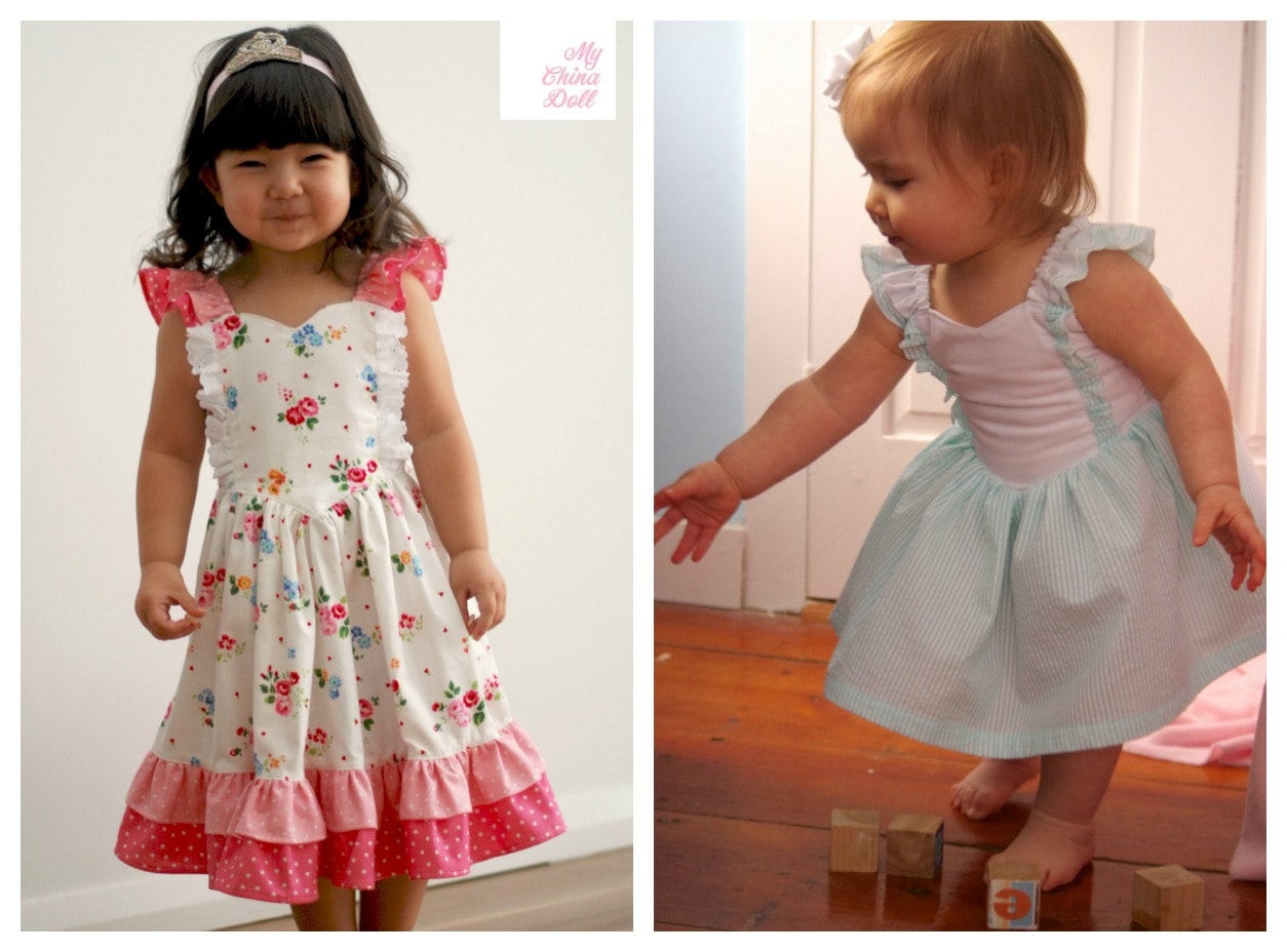 Dreamweaver Girls' Flutter Sleeve Princess Dress Instant - Etsy