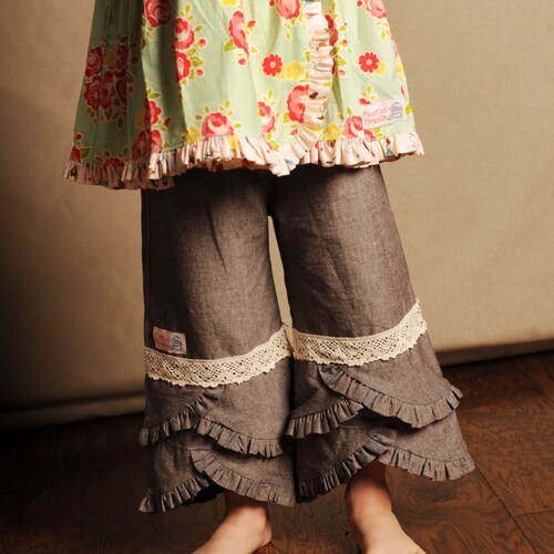 Instant Download PDF Sewing Pattern Easy Single Ruffle Pants W - Etsy