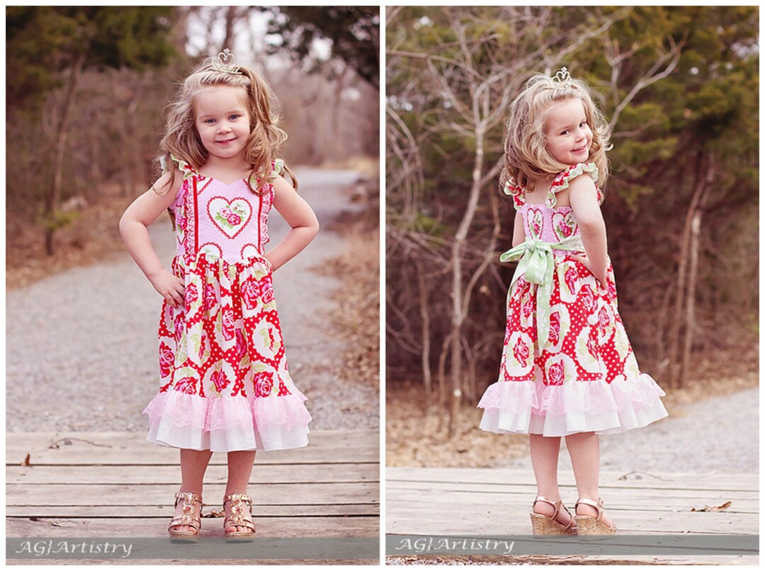 Dreamweaver Girls' Flutter Sleeve Princess Dress Instant Download PDF ...