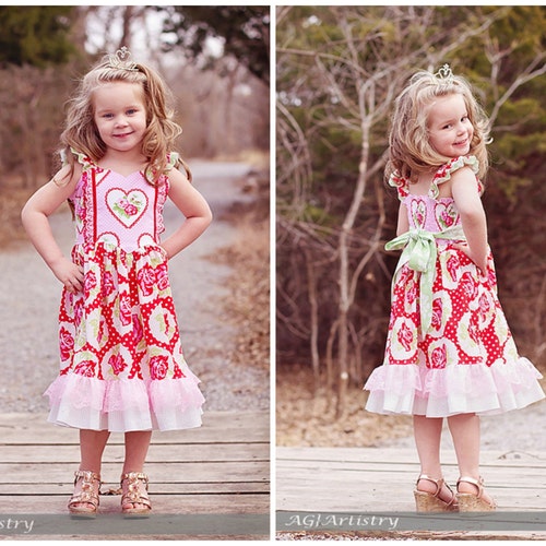 Dreamweaver Girls' Flutter Sleeve Princess Dress Instant - Etsy