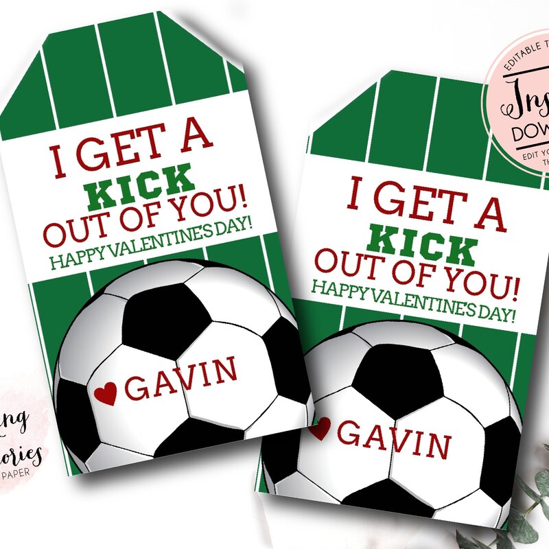Soccer Valentine - Etsy