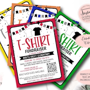 Shirt Fundraiser Flyer, School Shirt Sale, Clothing T-shirt Sale ...