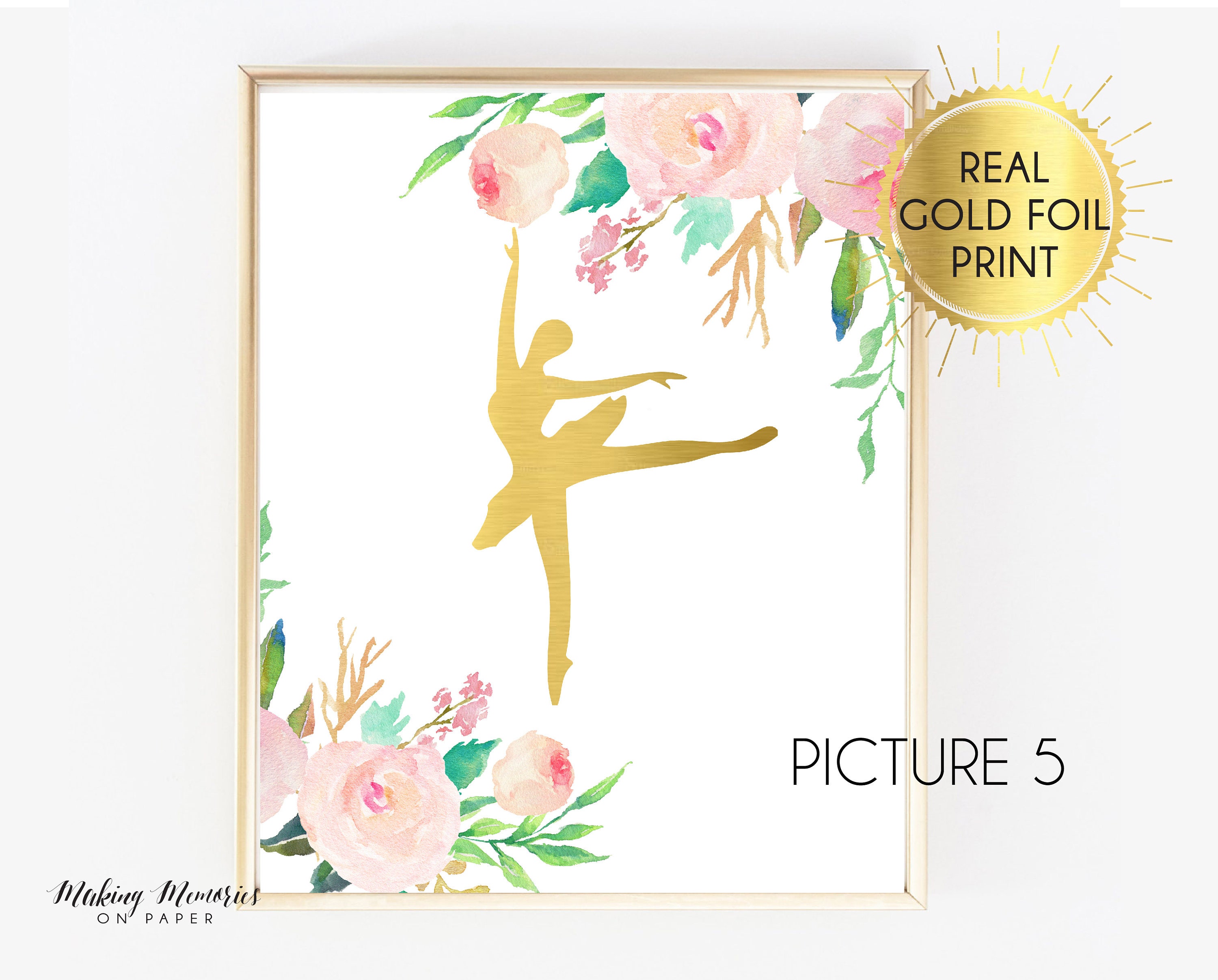 Dance Wall Art Dance Prints Dance Real Foil Print If You - Etsy