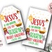 Jesus is the Reason for the Season, Christian Favor Tag, Jesus ...