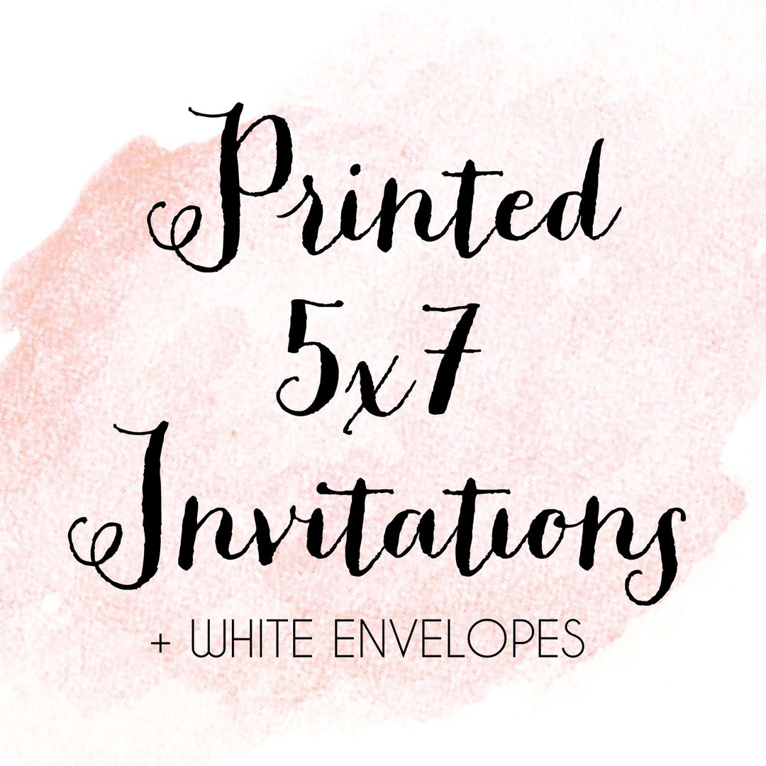 Printed Invitations With Envelopes, Invitation Printing, Invite ...