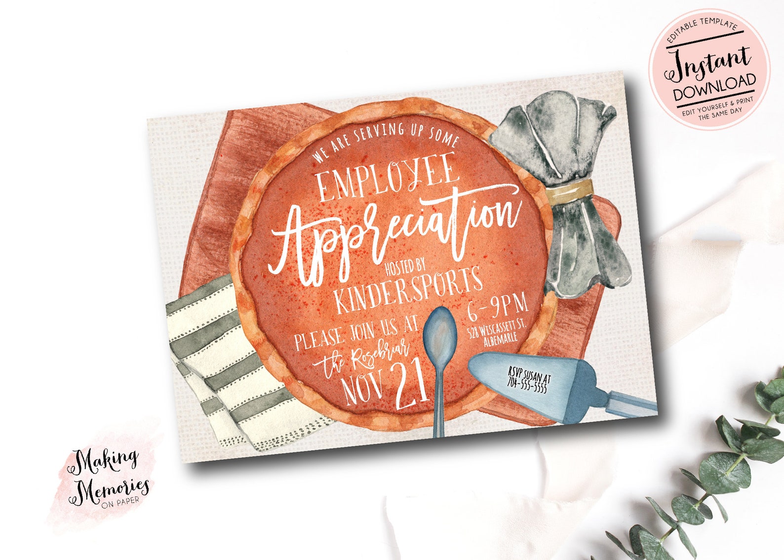 Employee Appreciation Invitation Employee Appreciation - Etsy