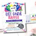 Gift Card Raffle Ticket Fundraiser Flyer, Gift Card Raffle Fundraiser ...