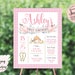 Pink Gingham Birthday Chalkboard Poster About Me Poster - Etsy
