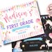 Unicorn Back to School Sign Chalkboard, Printable First Day of School ...