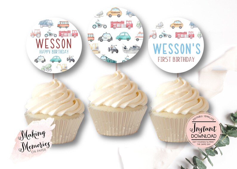Editable Transportation Birthday Invitation Truck Birthday - Etsy