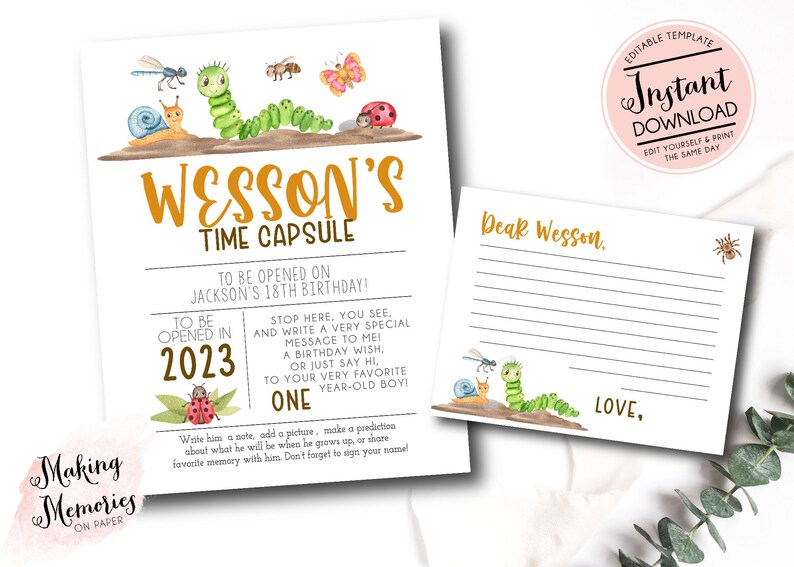 Bug Milestone Poster Insect Milestone Poster Template - Etsy