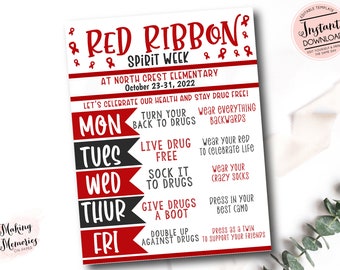 Red Ribbon Week - Etsy