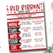 Red Ribbon Spirit Week Template, Spirit Week Schedule, School Spirit ...