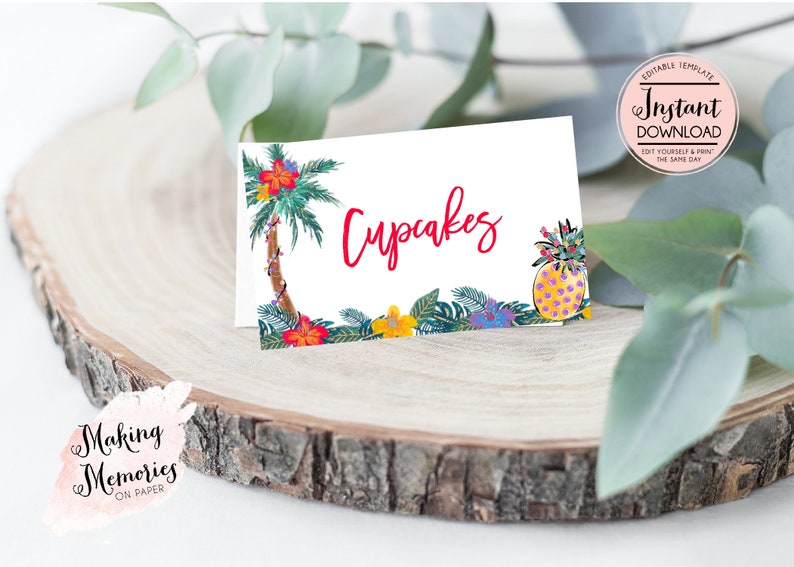 Tropical Christmas Invitation, Hawaiian Santa Christmas Invite ...