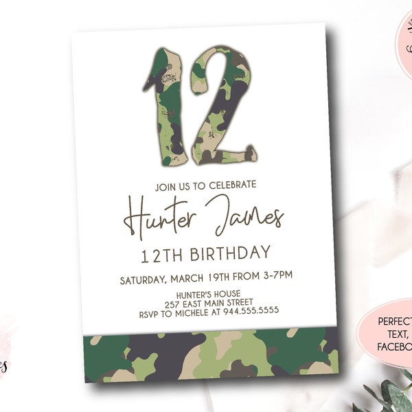 Camo Party - Etsy