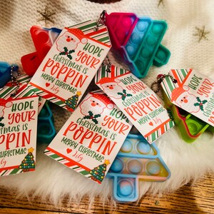 Christmas Popcorn Favor Tag, Christmas Poppin Favor Tag, Christmas ...