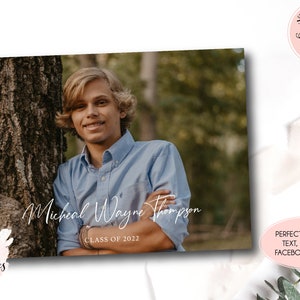 Graduation Announcement, Boy Graduation Invitation, Boy Graduation ...