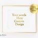 Real Foil Print, Custom Design, Custom Foil Sign, Custom Foil Print ...