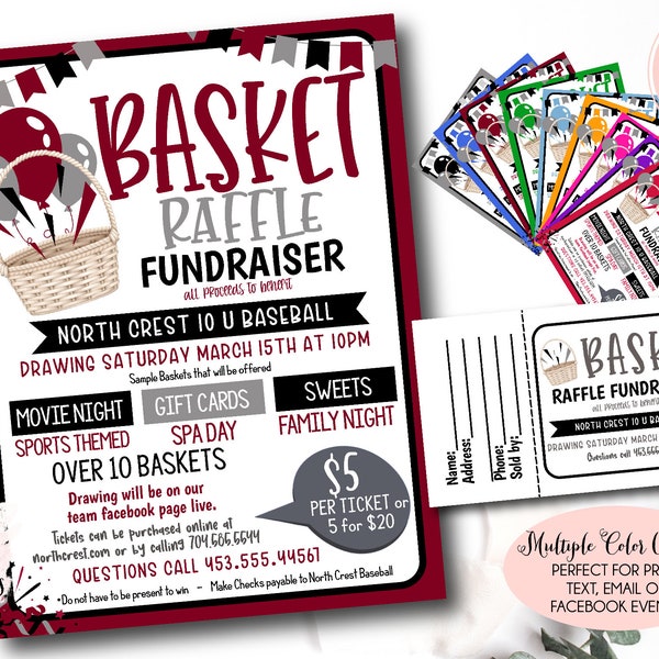 Basket Raffle Flyer - Etsy