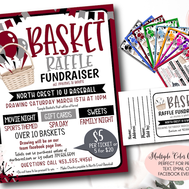 Basket Raffle Flyer - Etsy