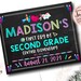 Editable Back to School Sign, Printable First Day of School, EDITABLE ...