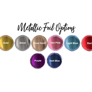 Real Foil Table Numbers, Real Foil Print, Table Numbers, Wedding Signs ...