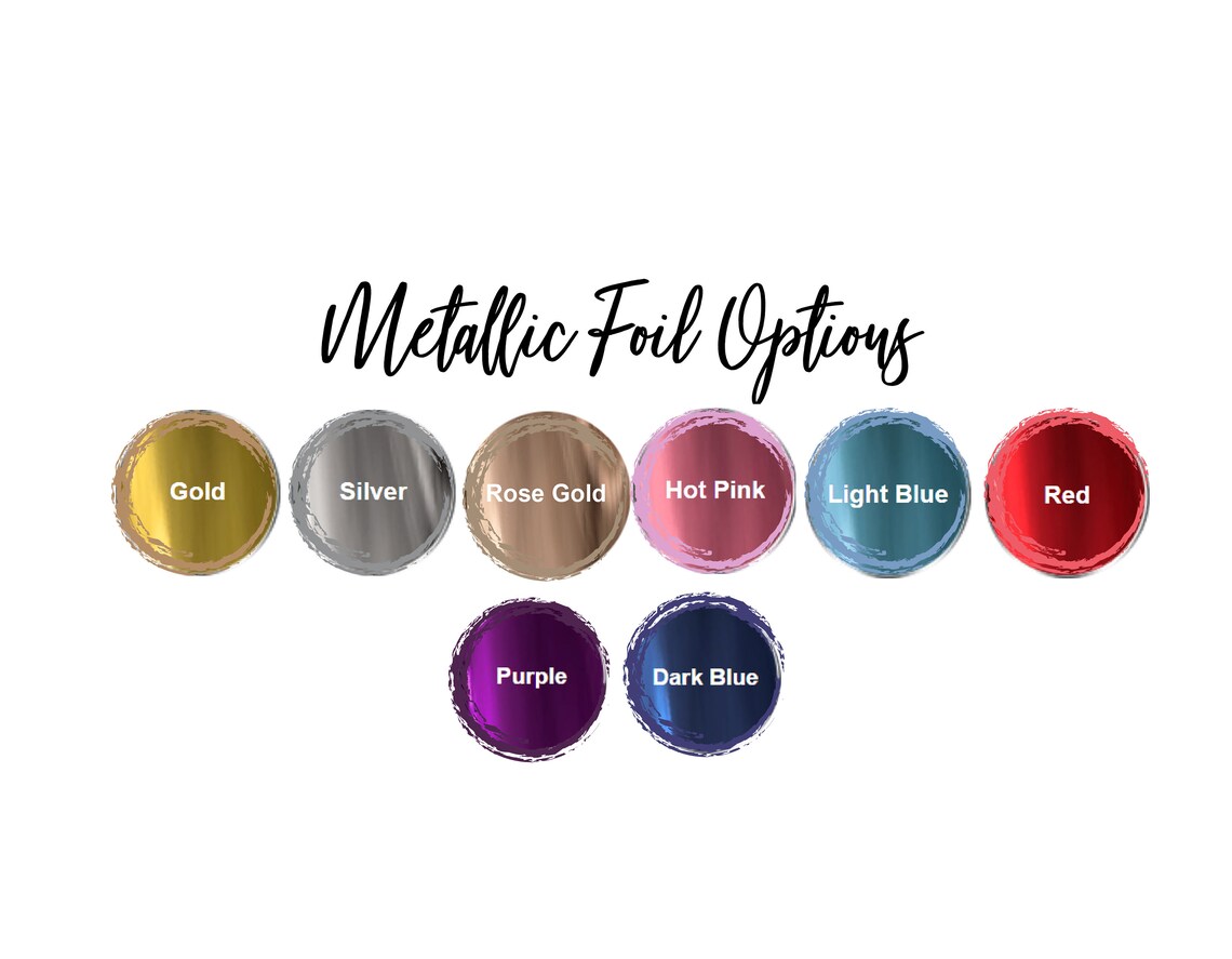 Real Foil Print Custom Design Custom Foil Sign Custom Foil - Etsy