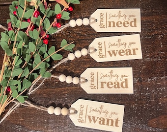 Something You Want Tag, Want Need Wear Read Gift Tags, Wooden Gift Tags ...