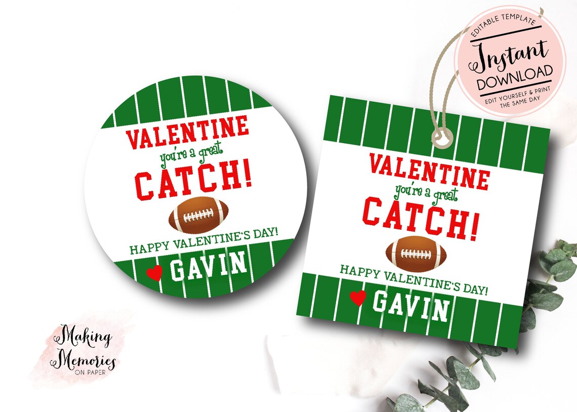 Football Valentine Cards, Sports Valentines Day Cards, You're a Great ...