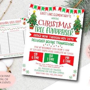 Christmas Wreath Sale Template, Holiday Wreath Fundraiser Flyer ...