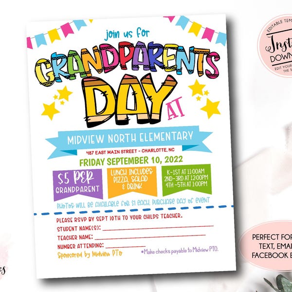 Grandparents Day Invitation - Etsy