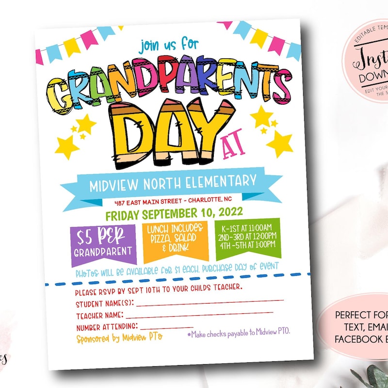 Grandparents Day Invitation - Etsy