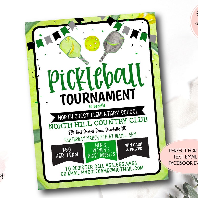 Pickle Ball Flyer - Etsy