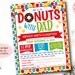 Donuts With Dad Flyer, Donuts With Dad Invitation, Donuts With Parents ...