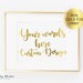 Real Foil Print, Custom Design, Custom Foil Sign, Custom Foil Print ...