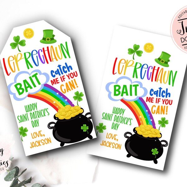 Leprechaun Bait Tag - Etsy