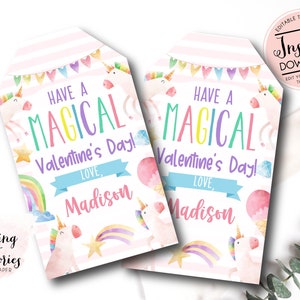 Unicorn Valentine, Girl Valentine Cards, Unicorn Valentine Cards ...