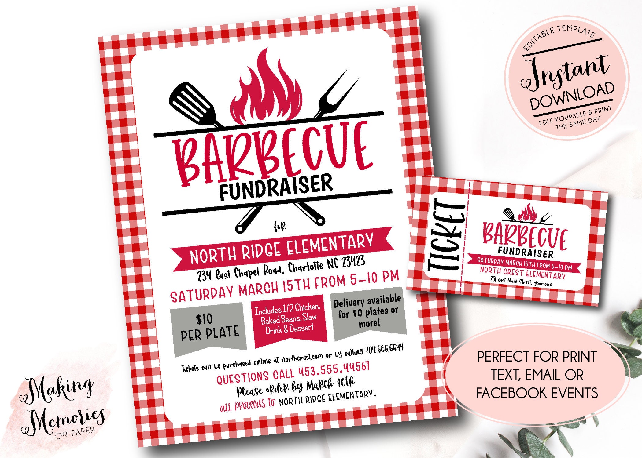 Plate Sale Fundraiser