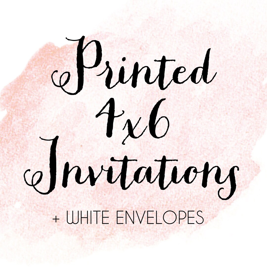 Printed Invitations With Envelopes, Invitation Printing, Invite ...