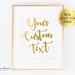 Real Foil Print, Custom Design, Custom Foil Sign, Custom Foil Print ...