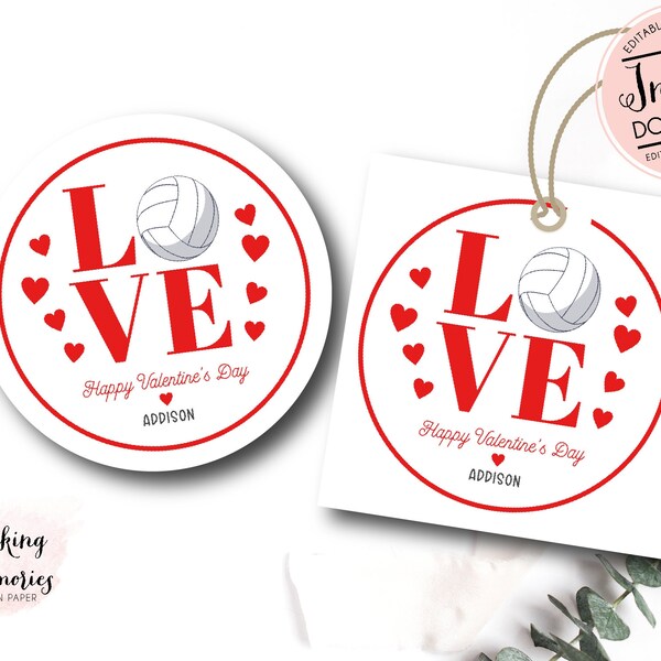 Volleyball Valentine - Etsy