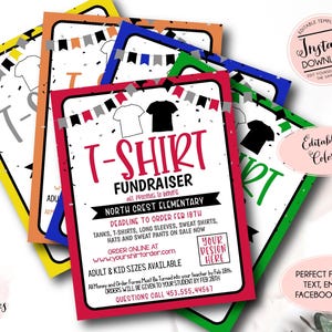 Shirt Fundraiser Flyer, School Shirt Sale, Clothing T-shirt Sale ...